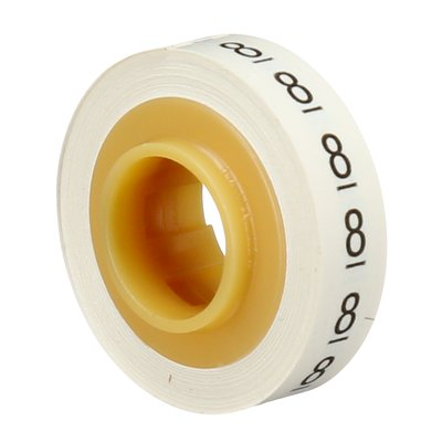 3M Canada ScotchCode Wire Marker Tape Refill Roll, Number 8, Model SDR ...