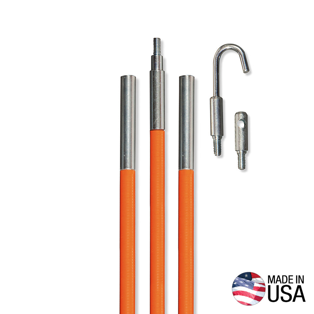 Klein Tools Lo-Flex Fish Rod Set, 12-Foot, Model 56312* — Orka