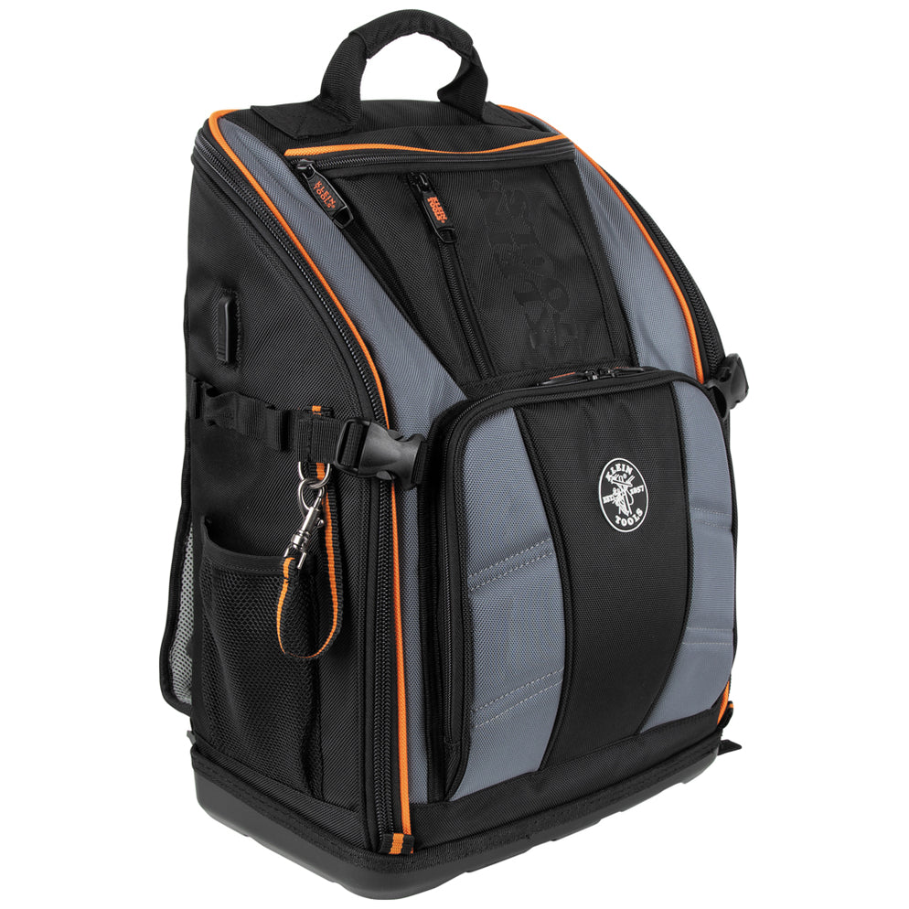 Klein Tools Tradesman Pro™ Tool Station Tool Bag Backpack, 27 Pockets ...