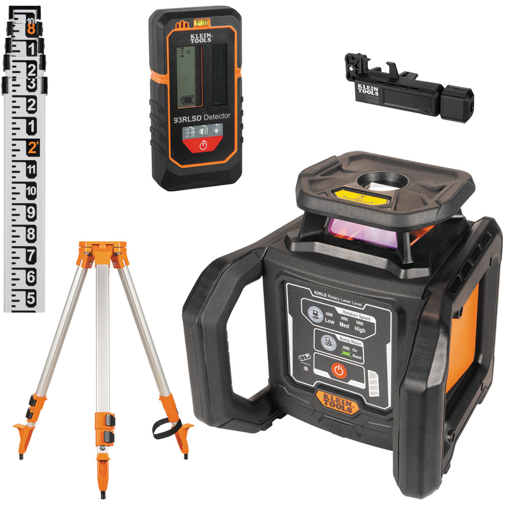 Niveau laser rotatif vert Klein Tools, autonivelant avec point d'aplom ...