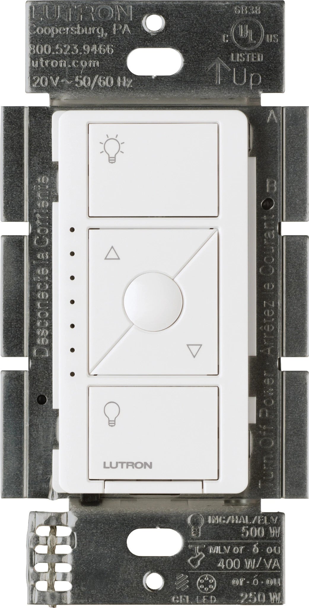 Lutron Caseta Wireless ELV + Smart Dimmer Switch, White, Model PD-5NE ...