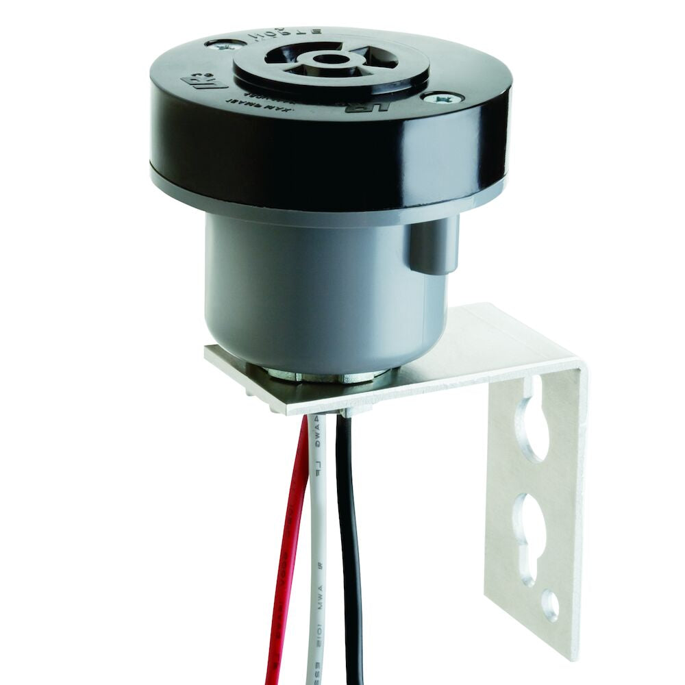 Intermatic Locking Type Receptacle, 3-Pin with Pole Mounting Bracket ...