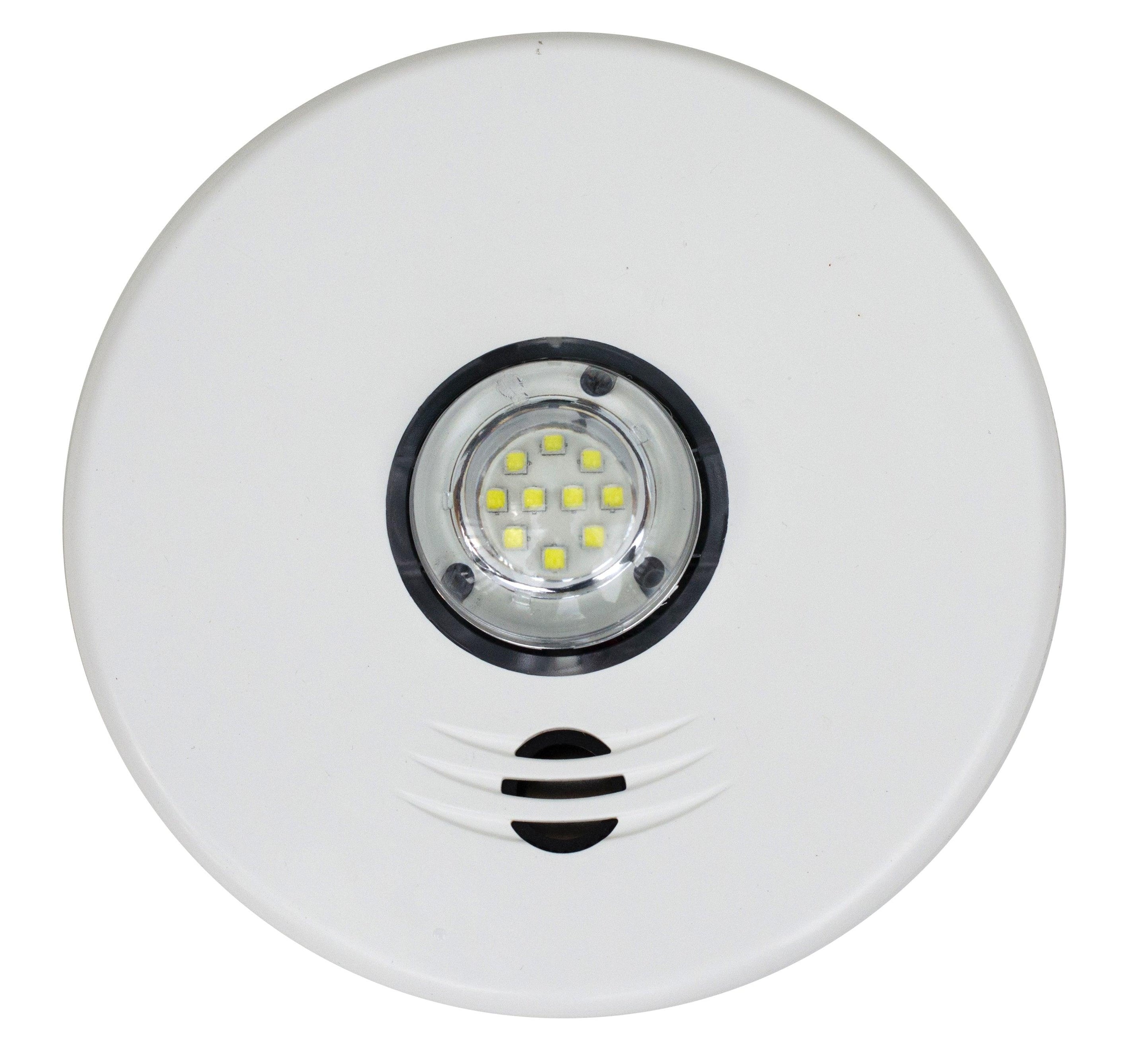 Kidde 2-1 Photoelectric Smoke Alarm and LED Strobe Light with Voice Al ...