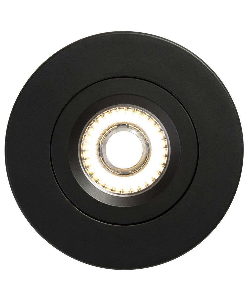 Liteline 4" Luna LED Black Round Gimbal Recessed Fixture, Model RA4-12 ...