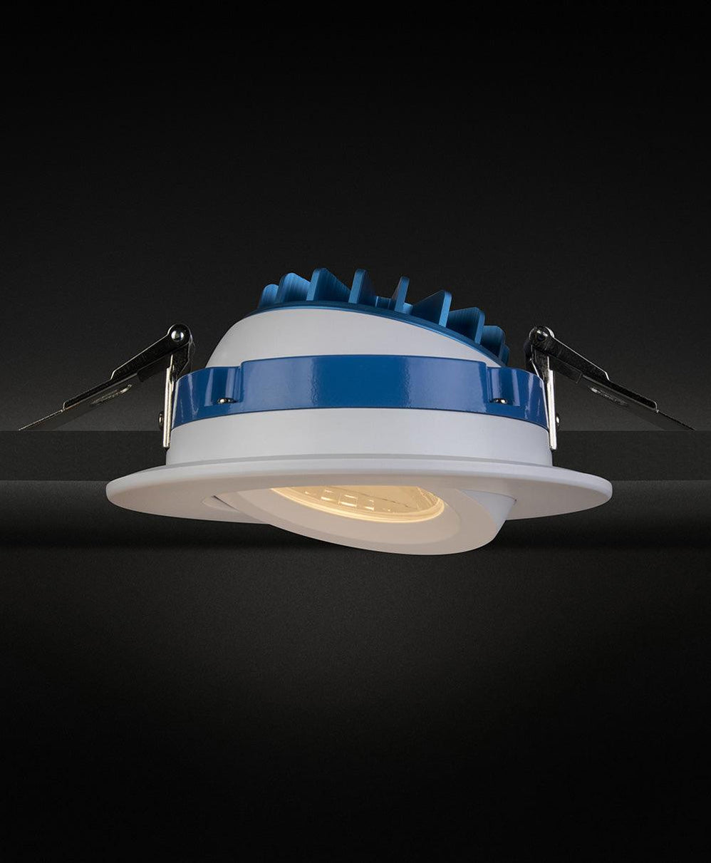 Liteline 4" Luna LED White Round Gimbal Recessed Fixture, Model RA4-12 ...